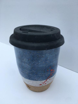 PC-31 Oatmeal over PC-23 Indigo Float | AMACO Brent