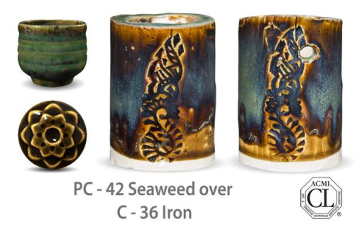 PC-42 Seaweed over C-36 Iron | AMACO Brent