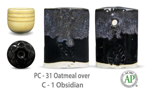 PC-31 Oatmeal over C-1 Obsidian | AMACO Brent