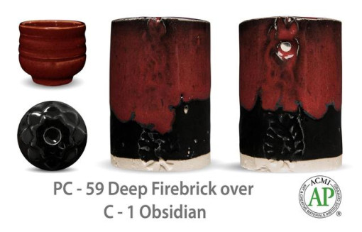 PC-59 Deep Firebrick over C-1 Obsidian | AMACO Brent