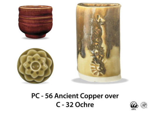 PC-56 Ancient Copper over C-32 Ochre | AMACO Brent