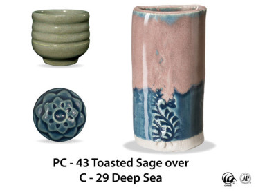 PC-43 Toasted Sage over C-29 Deep Sea | AMACO Brent
