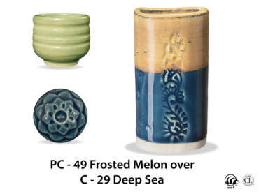 PC-49 Frosted Melon over C-29 Deep Sea | AMACO Brent
