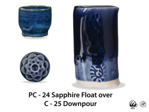 PC-24 Sapphire Float over C-25 Downpour | AMACO Brent