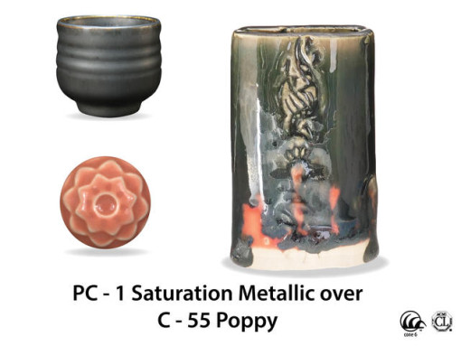 PC-01 Saturation Metallic over C-55 Poppy | AMACO Brent