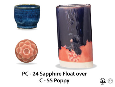 PC-24 Sapphire Float over C-55 Poppy | AMACO Brent