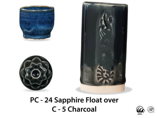 PC-24 Sapphire Float over C-5 Charcoal | AMACO Brent