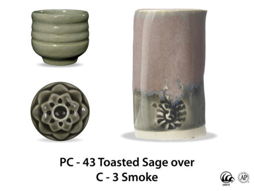 PC-43 Toasted Sage over C-3 Smoke | AMACO Brent