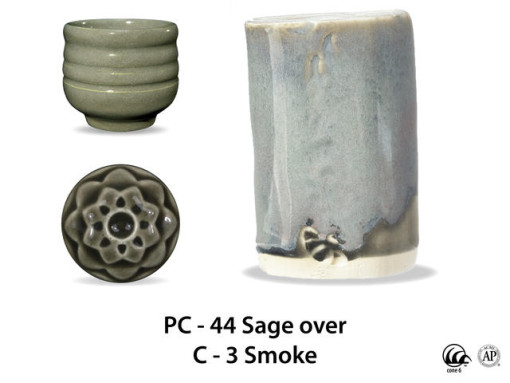 PC-44 Sage over C-3 Smoke | AMACO Brent