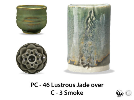PC-46 Lustrous Jade over C-3 Smoke | AMACO Brent