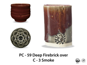 PC-59 Deep Firebrick over C-3 Smoke | AMACO Brent