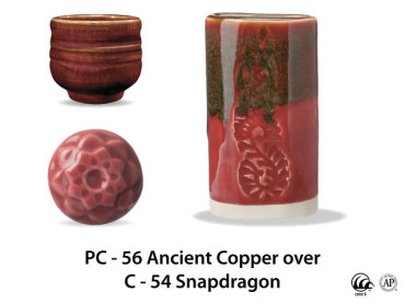 PC-56 Ancient Copper over C-54 Snapdragon | AMACO Brent