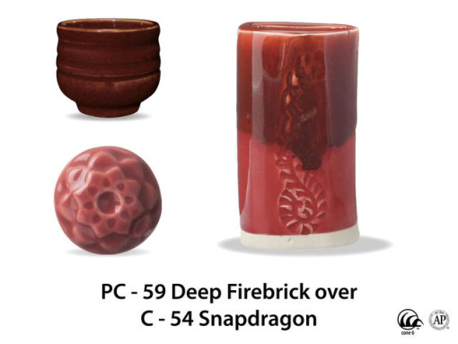 PC-59 Deep Firebrick over C-54 Snapdragon | AMACO Brent