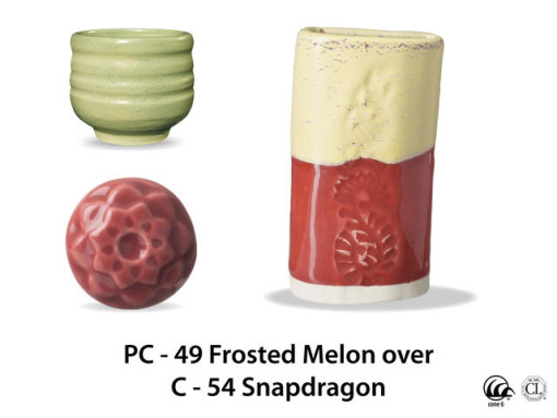 PC-49 Frosted Melon over C-54 Snapdragon | AMACO Brent
