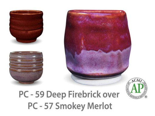 PC-59 Deep Firebrick over PC-57 Smokey Merlot | AMACO Brent
