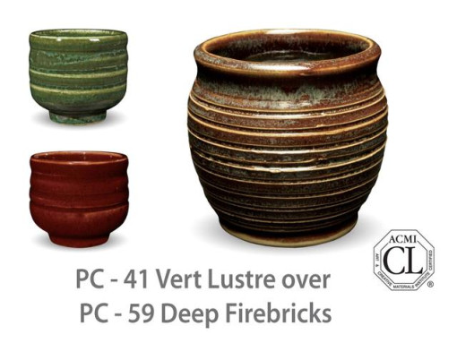 PC-41 Vert Lustre over PC-59 Deep Firebrick | AMACO Brent