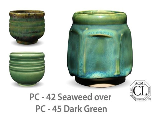 PC-42 Seaweed over PC-45 Dark Green | AMACO Brent