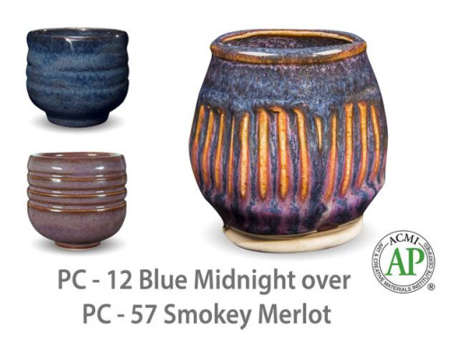 PC-12 Blue Midnight over PC-57 Smokey Merlot | AMACO Brent