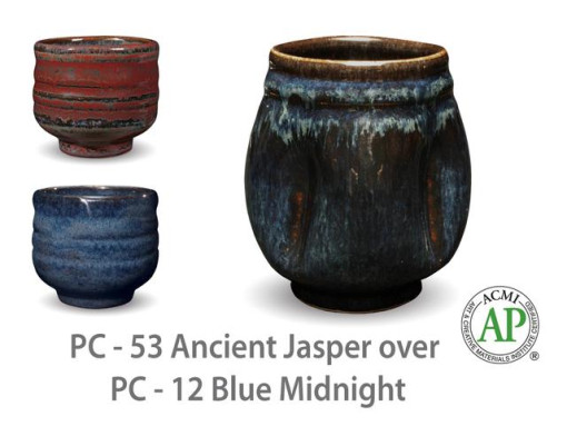PC-53 Ancient Jasper over PC-12 Blue Midnight | AMACO Brent