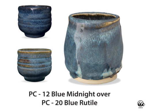 PC-12 Blue Midnight over PC-20 Blue Rutile | AMACO Brent