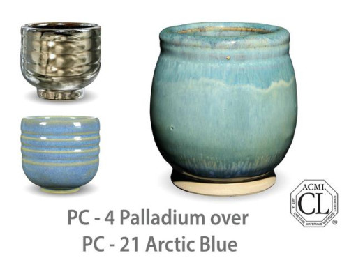 PC-04 Palladium over PC-21 Arctic Blue | AMACO Brent