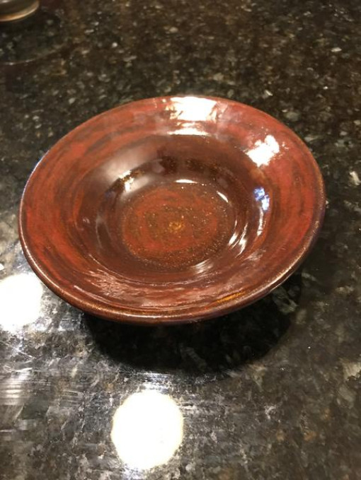 PC-64 Aventurine over PC-59 Deep Firebrick | AMACO Brent