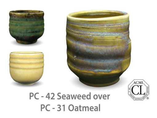 PC-42 Seaweed over PC-31 Oatmeal | AMACO Brent