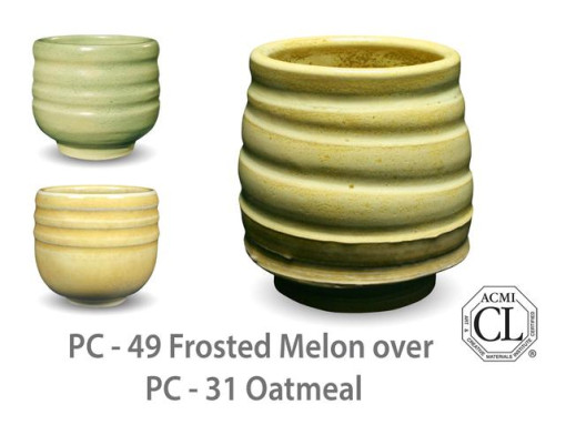PC-49 Frosted Melon over PC-31 Oatmeal | AMACO Brent