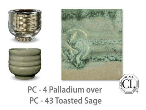 PC-04 Palladium over PC-43 Toasted Sage | AMACO Brent