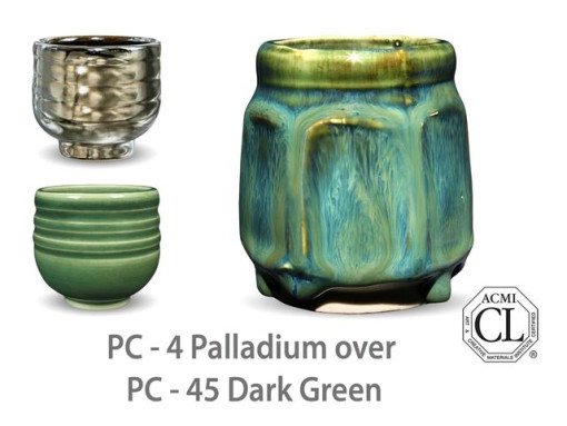 PC-04 Palladium over PC-45 Dark Green | AMACO Brent