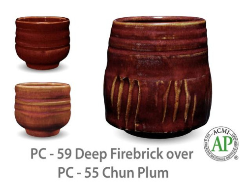 PC-59 Deep Firebrick over PC-55 Chun Plum | AMACO Brent