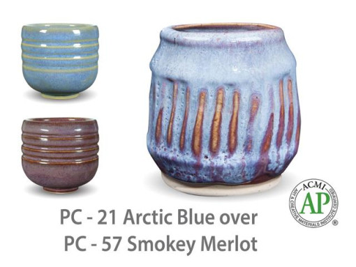 PC-21 Arctic Blue over PC-57 Smokey Merlot | AMACO Brent