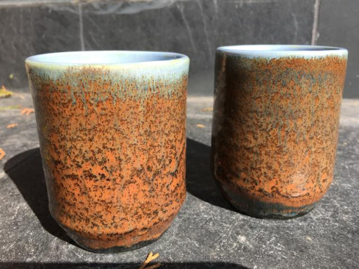 PC-21 Arctic Blue over PC-63 Cosmic Tea Dust | AMACO Brent