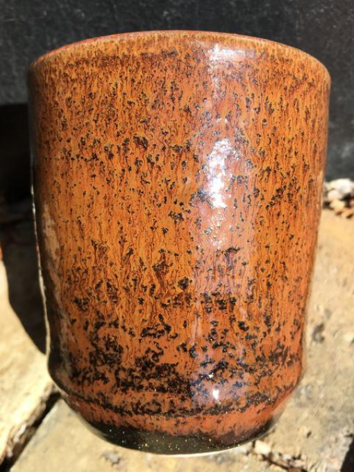 PC-55 Chun Plum over PC-63 Cosmic Tea Dust | AMACO Brent