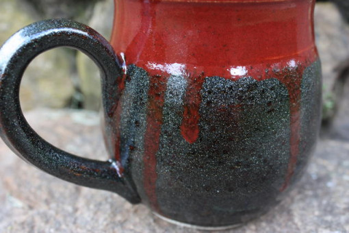 PC-59 Deep Firebrick over PC-63 Cosmic Tea Dust | AMACO Brent