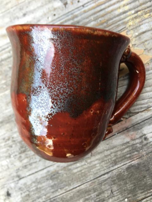 PC-63 Cosmic Tea Dust over PC-59 Deep Firebrick | AMACO Brent