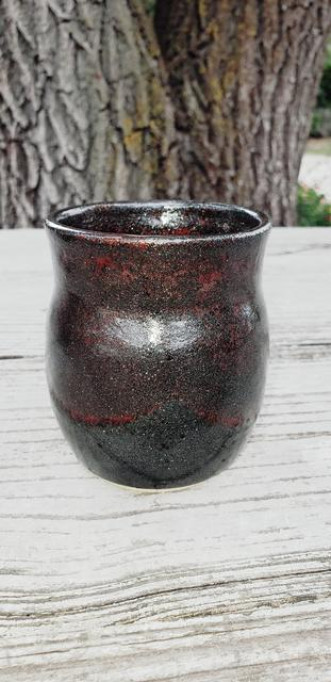 PC-53 Ancient Jasper over PC-63 Cosmic Tea Dust | AMACO Brent