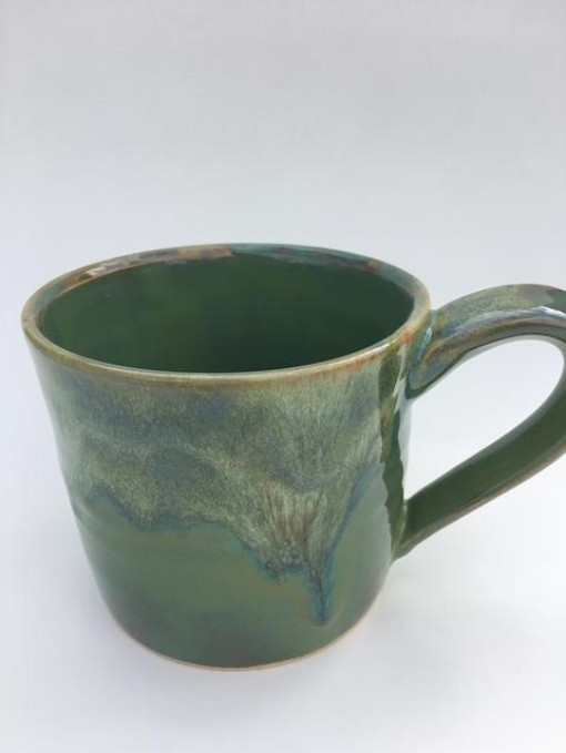 PC-32 Albany Slip Brown over PC-46 Lustrous Jade | AMACO Brent