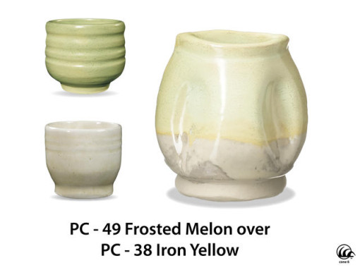PC-49 Frosted Melon over PC-38 Iron Yellow | AMACO Brent