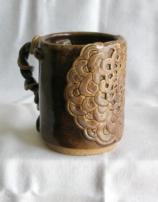 PC-34 Light Sepia over PC-33 Iron Lustre | AMACO Brent