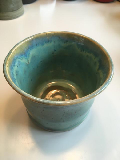 PC-25 Textured Turquoise over PC-28 Frosted Turquoise | AMACO Brent