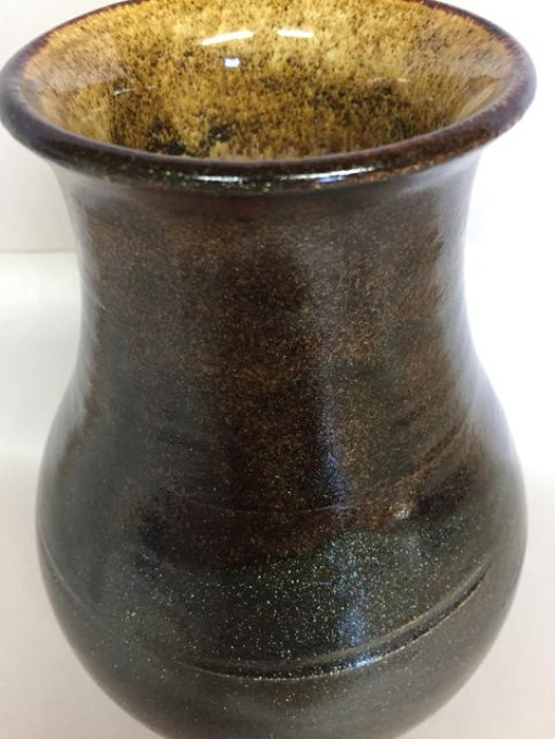 PC-63 Cosmic Tea Dust over PC-33 Iron Lustre | AMACO Brent