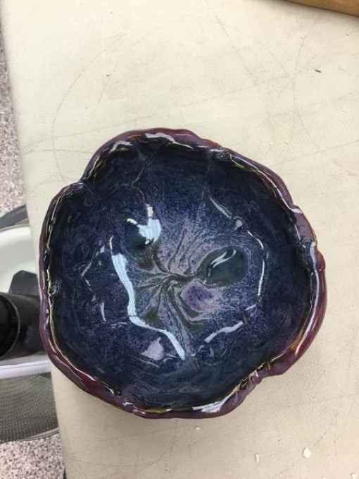 PC-57 Smokey Merlot over PC-12 Blue Midnight | AMACO Brent