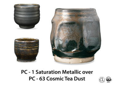 PC-01 Saturation Metallic over PC-63 Cosmic Tea Dust | AMACO Brent