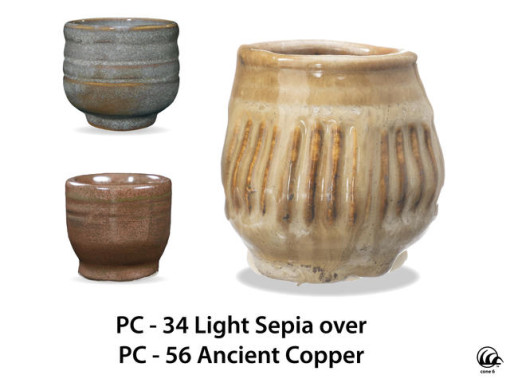 PC-34 Light Sepia over PC-56 Ancient Copper | AMACO Brent
