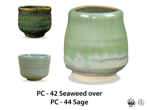 PC-42 Seaweed over PC-44 Sage | AMACO Brent