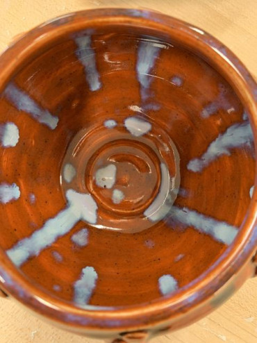 PC-21 Arctic Blue over PC-52 Deep Sienna Speckle | AMACO Brent