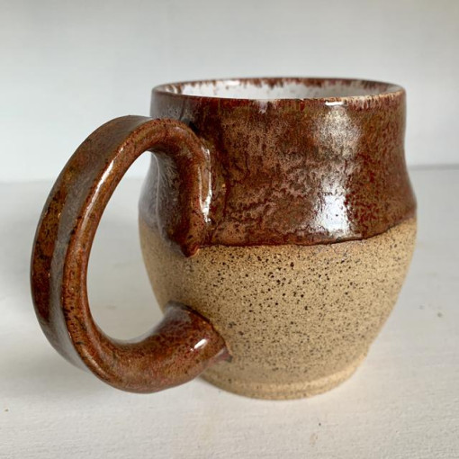 PC-56 Ancient Copper over PC-59 Deep Firebrick | AMACO Brent