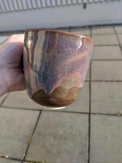 PC-57 Smokey Merlot over PC-33 Iron Lustre | AMACO Brent