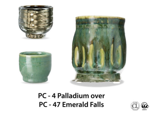 PC-04 Palladium over PC-47 Emerald Falls | AMACO Brent